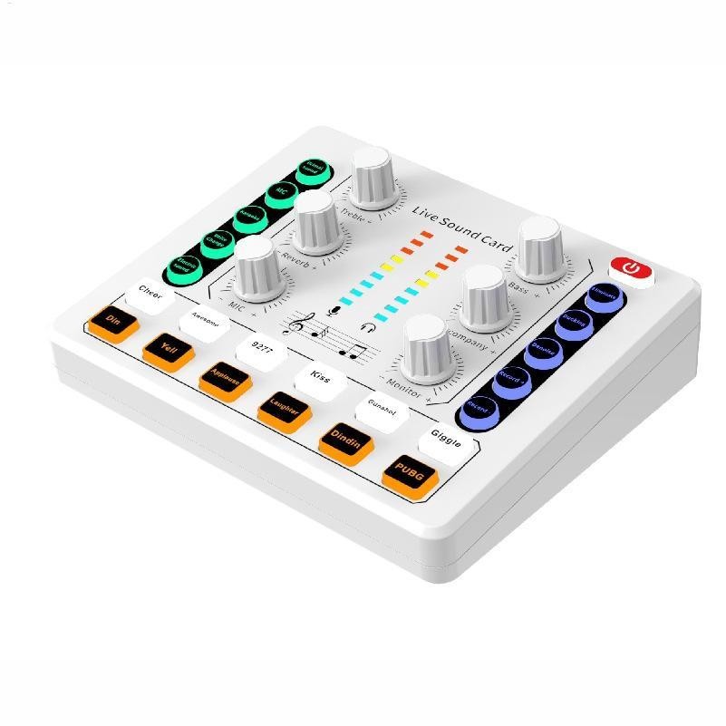 M8 Mini Audio Mixer Portable Noise Reduction Audio Recording Mixers ...