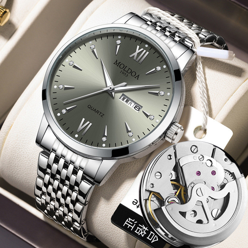 Swiss Genuine Thin Dial Automatic Hollow Mechanical Watch Luminous ...