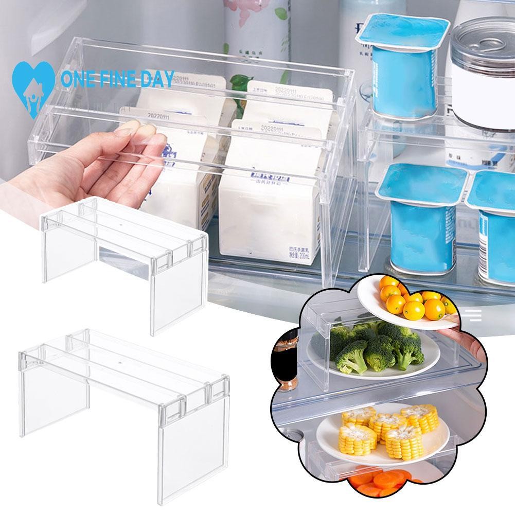 Transparent Refrigerator Tiered Organizer Acrylic Makeup Organizers ...