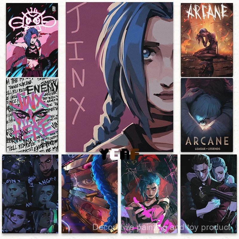 Arcane Poster League of Legends Poster Arcane 2021 Poster Canvas Print ...