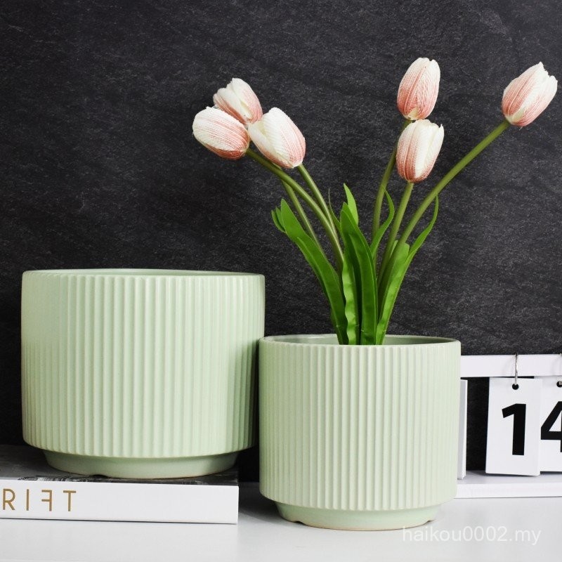 Flower Pot Ceramic New Style Matte Nordic Simple Flower Pot Special ...