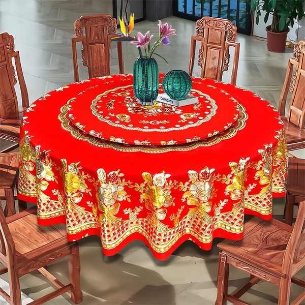 table cloth 8 seater table cloth chinese new year table cloth cotton ...