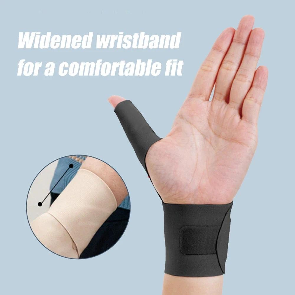 Thumb Wrist Support Brace,Elastic Arthritis Fingerless Glove for Pain ...