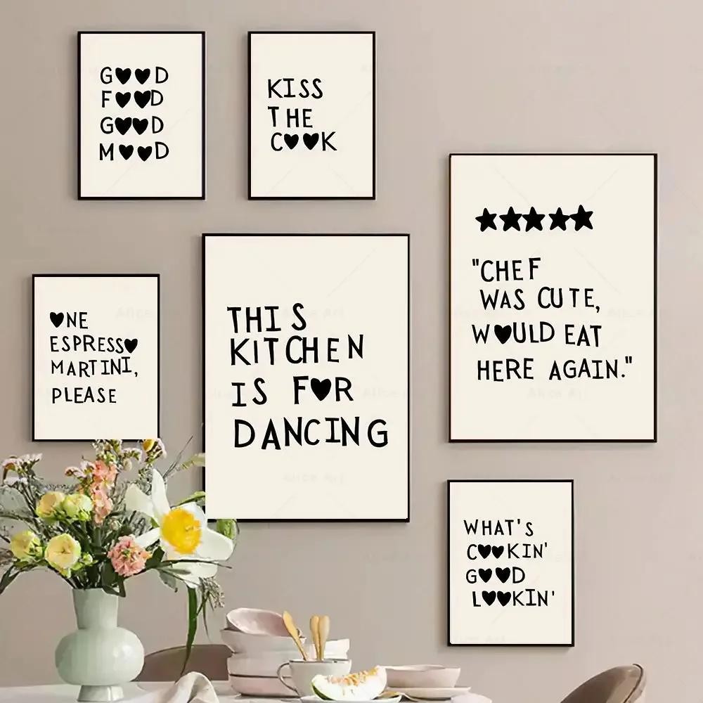 Seni Dinding Chef Masa Kini Cetak Seni Memasak Gaya Minimalis Poster ...