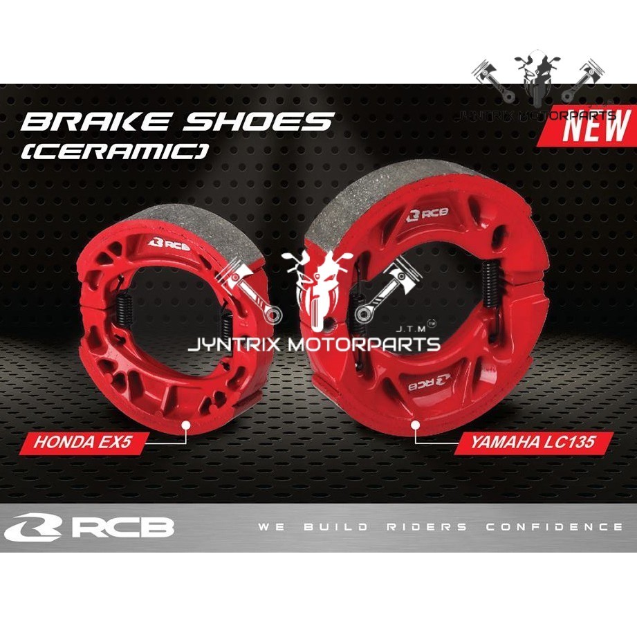 RCB RACING BOY BRAKE SHOE BRAKE LINING CERAMIC LC135 NVX155 SRL 115 ...