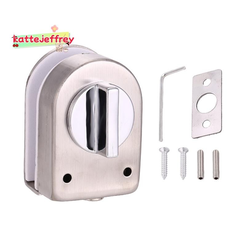 Glass Sliding Door Latch Lock Non-Apertured Stainless Steel Glass Door ...