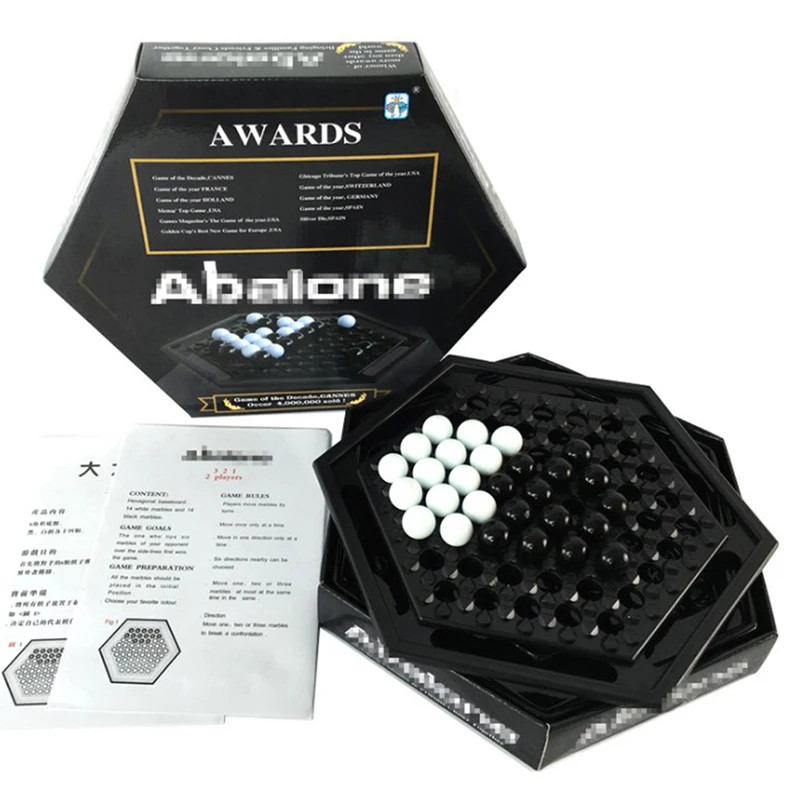Abalone Table Games Portable Chess Set Family Board Game For Children ...