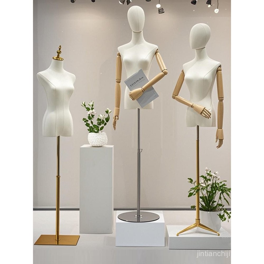 Clothing Store Model Props Women's Clothing Window Half Body Doll ...