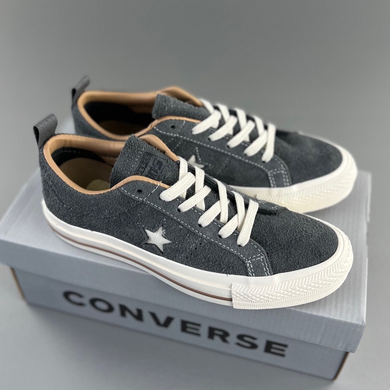 Converse One Star Pro Rasmi Grey Wood Village Kasut Skateboard Kasual ...