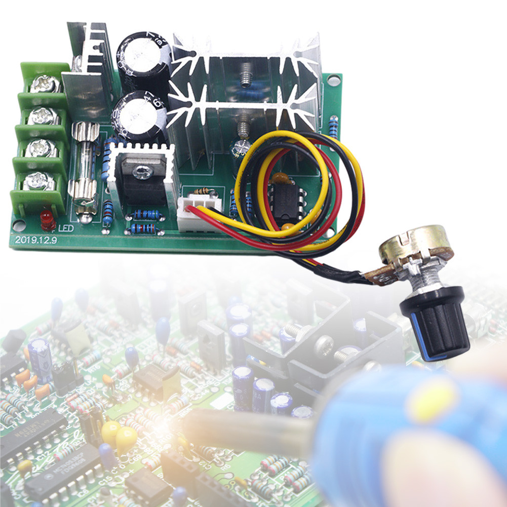 PWM Motor Speed Controller Switch DC10-60V Current Voltage Regulator Module Motor Speed ...