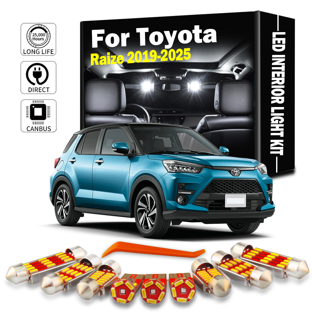 10Pcs LED Interior Reading Dome Trunk Light Kit For Toyota Raize 2019 ...