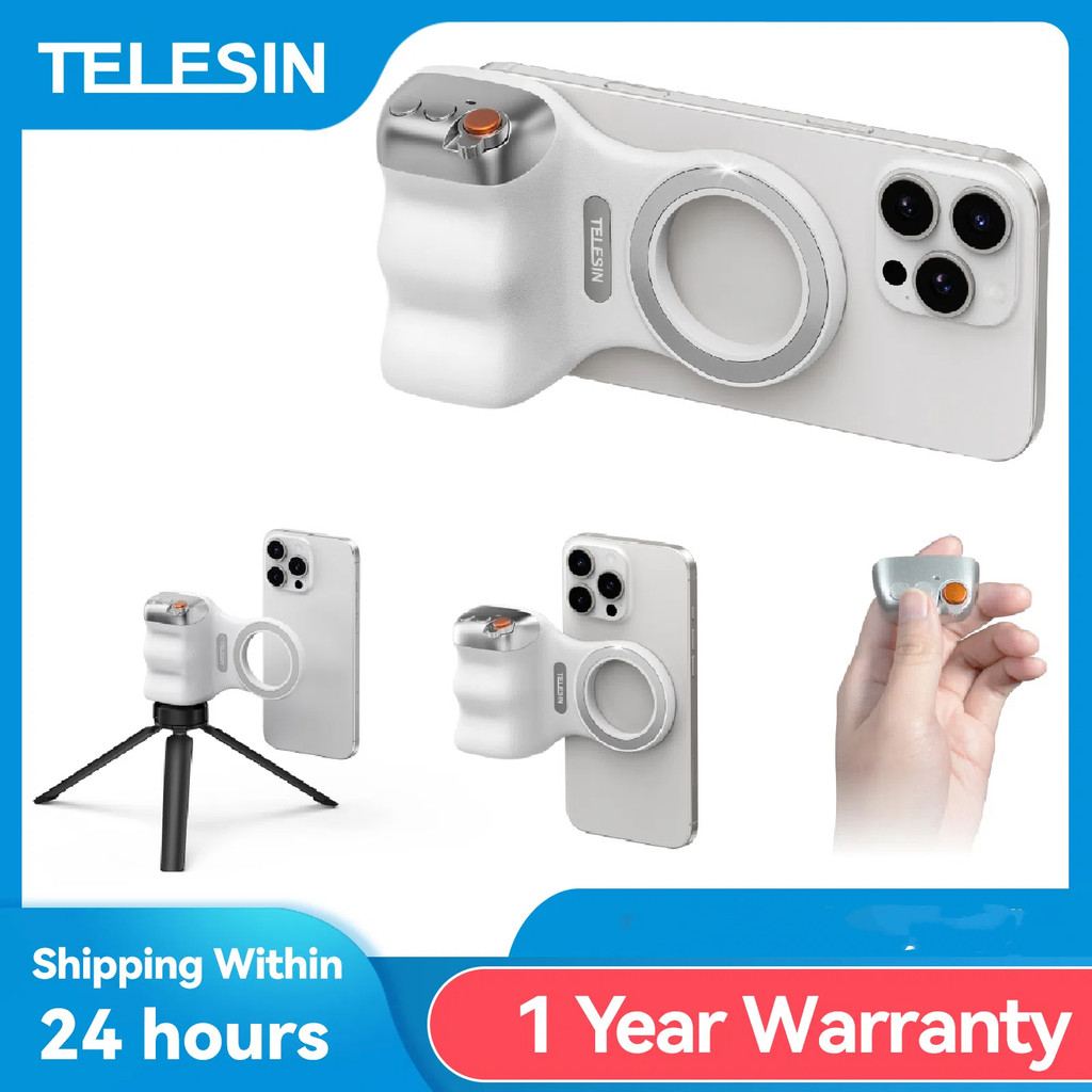 TELESIN Magnetic Phone Camera Shoot Hand Grip Phone Holder Shooting Aid ...