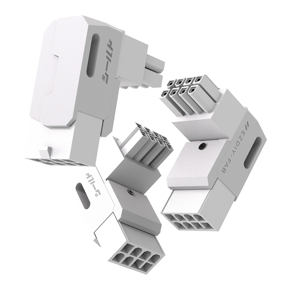 8Pin PCIe GPU Power Adapter 90 Degree Angled Connector for Desktops ...