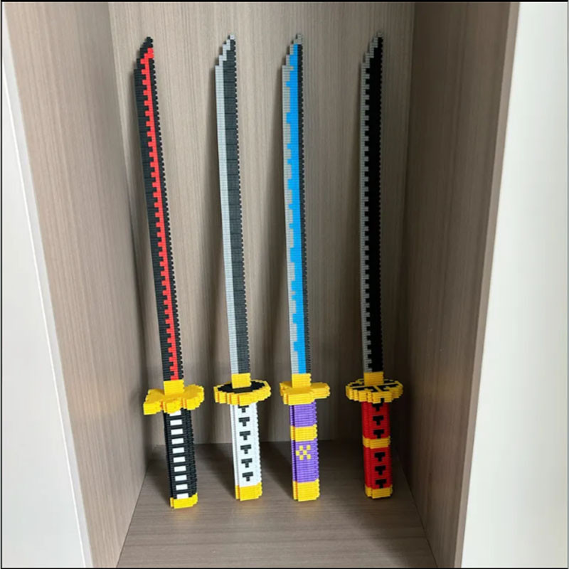 Anime Demon Slayer Samurai sword compatible with Lego building blocks ...