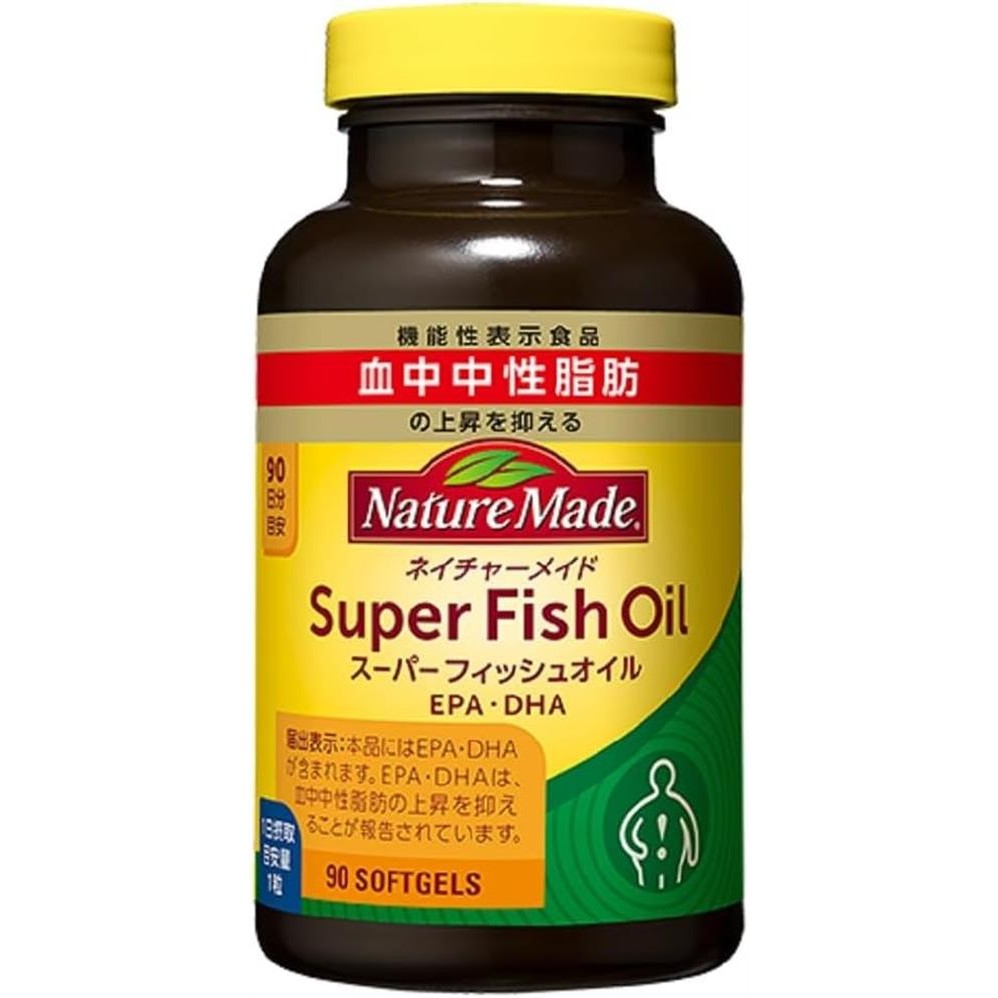 【Direct From Japan】Otsuka Pharmaceutical Nature Made Super Fish Oil (EPA/DHA) 90 tablets [Food ...