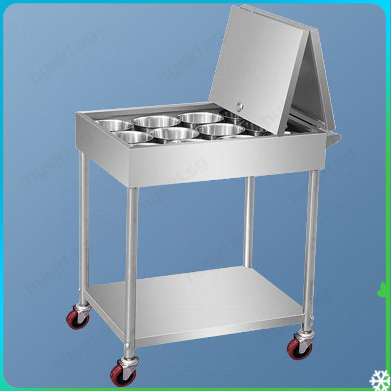 Stainless steel spice trolley kitchen special restaurant seasoning ...