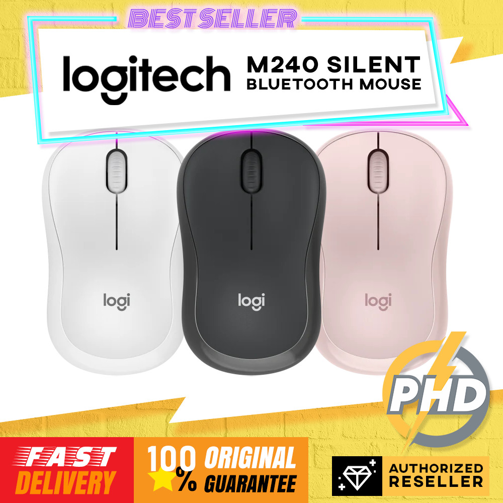Logitech M240 Silent Bluetooth Mouse | Comfortable | SilentTouch ...