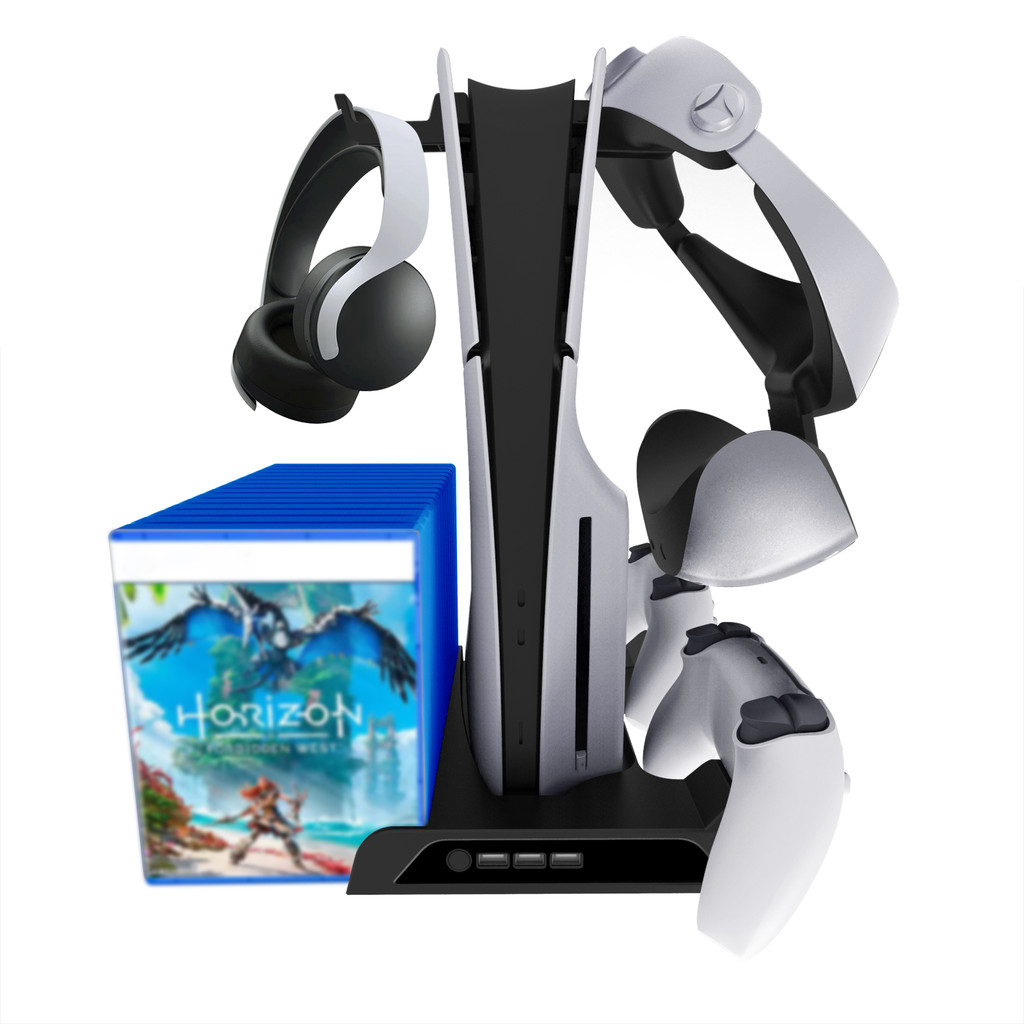 For PS5 Pro Host Cooling Base for PS5 Slim Game Controller Charging ...