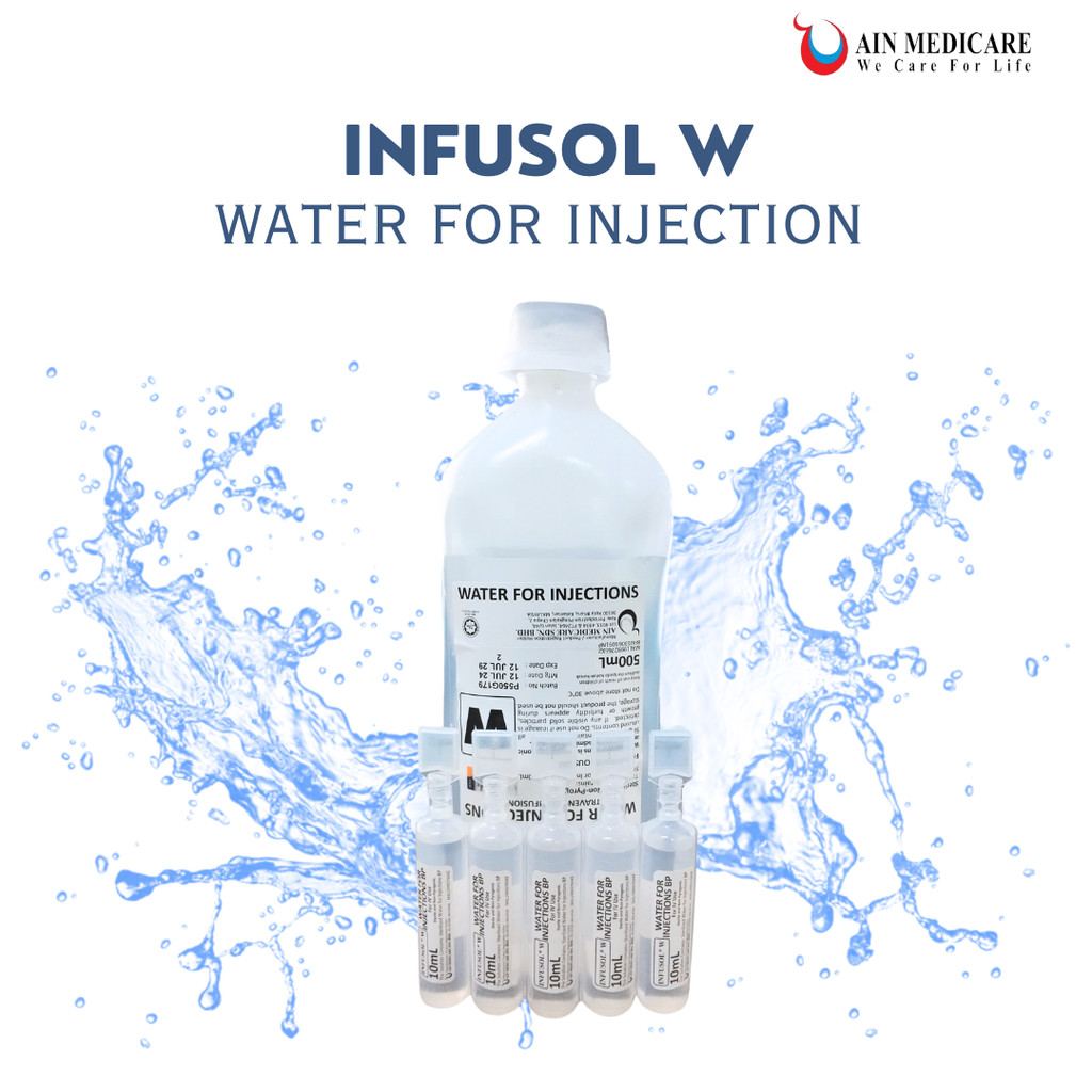 INFUSOL WATER FOR INJECTION INFUSOL W 10ML 500ML | Shopee Malaysia