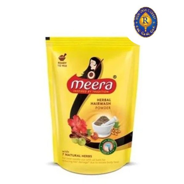 Meera Hairwash Powder Herbal 80g | Shopee Malaysia