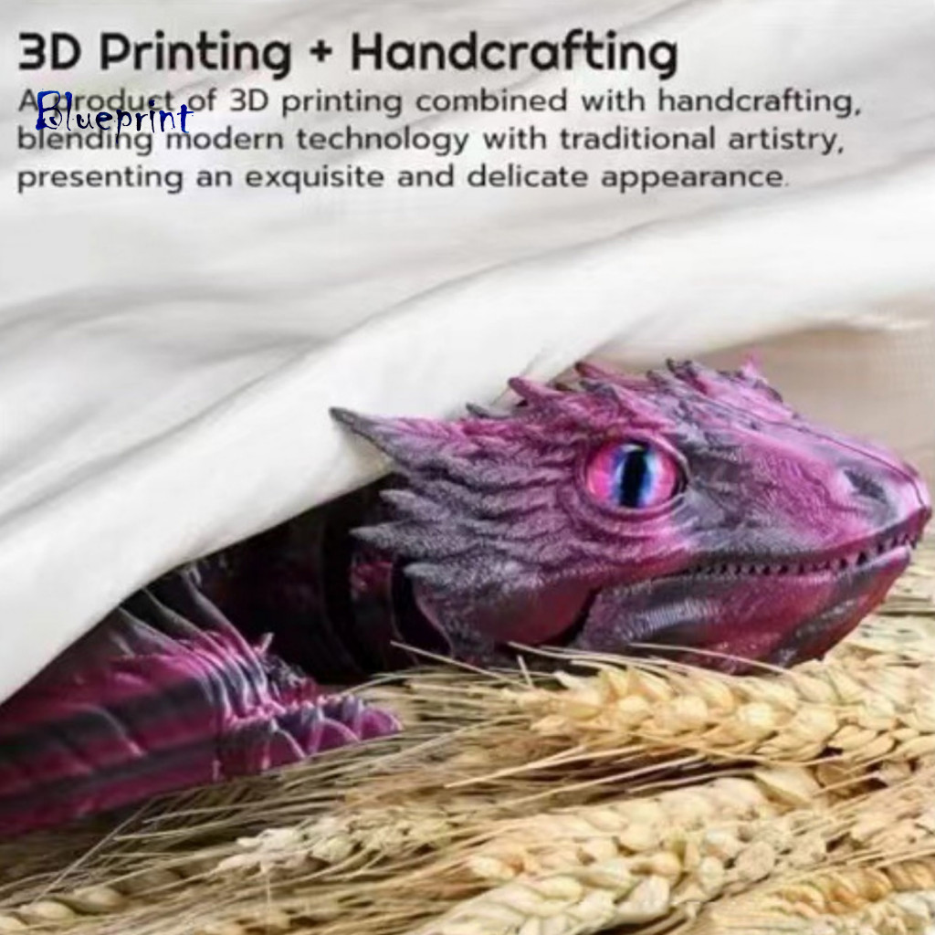 ☞BP Feathered Dragon Toy Desktop Dragon Ornament Articulated Winged ...