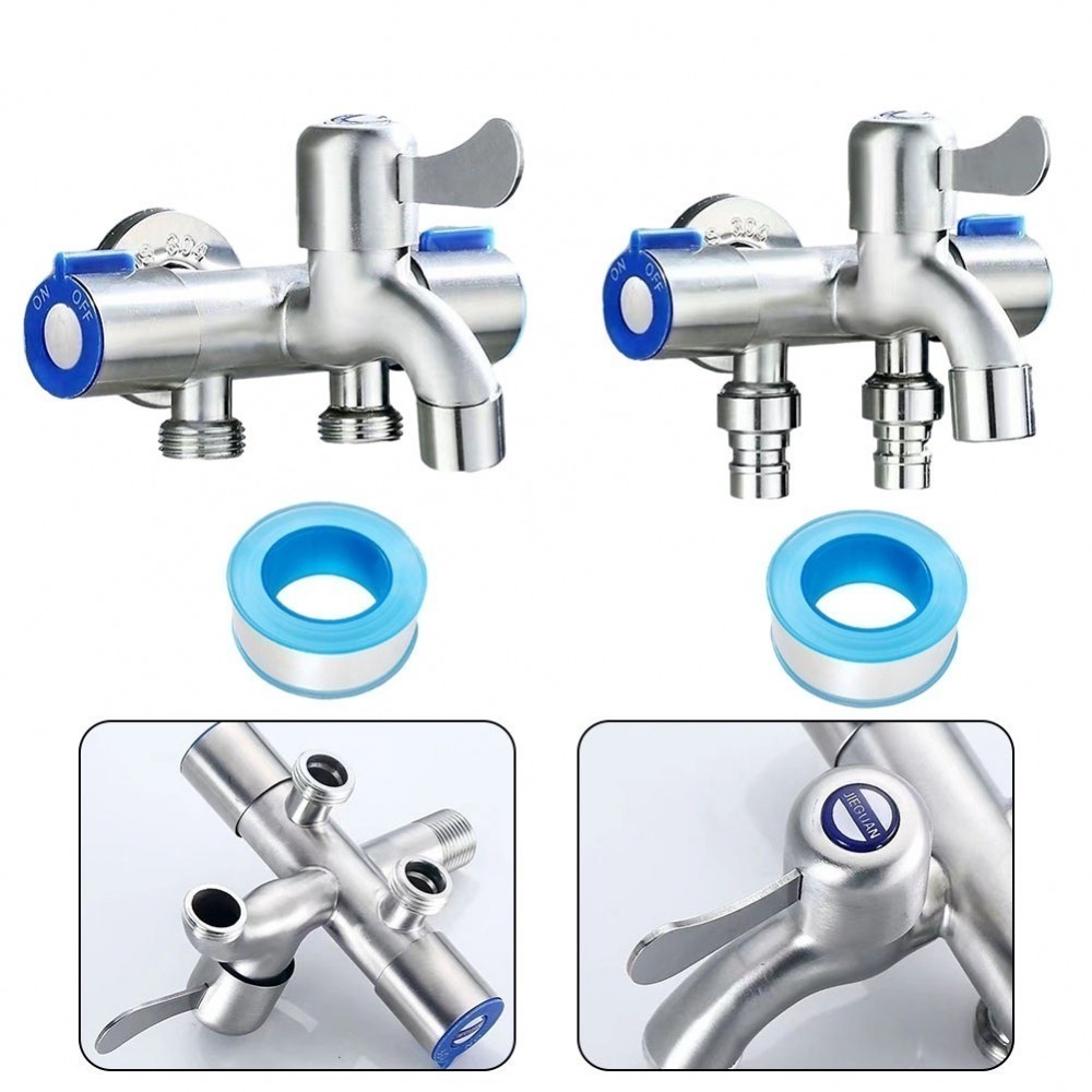 Heavy Duty Stainless Steel Three Way Sink Faucet with Washing Machine ...