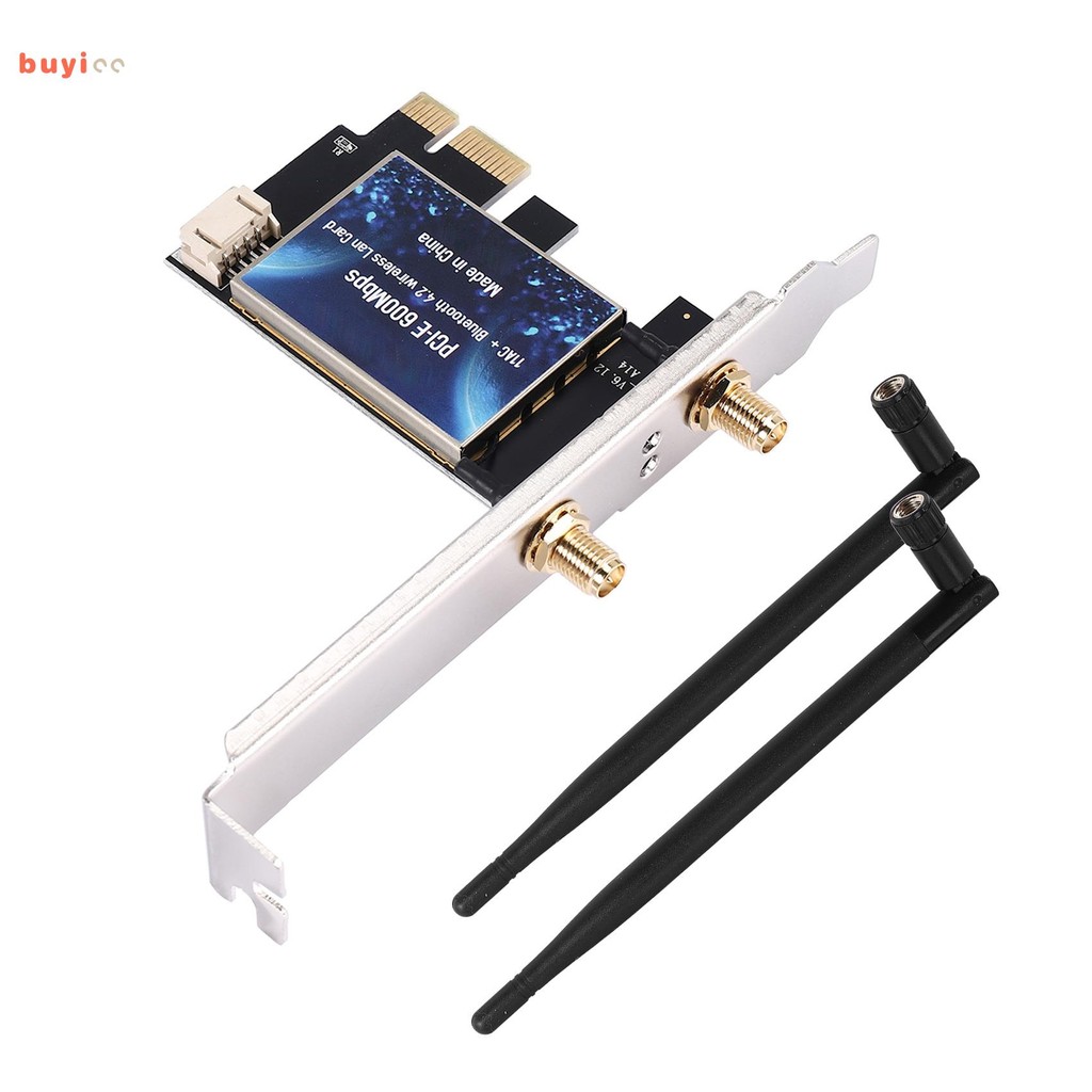 PCI-E 600Mbps WiFi Card Bluetooth 4.2 Adapter 2.4GHz/5GHz Dual Band ...