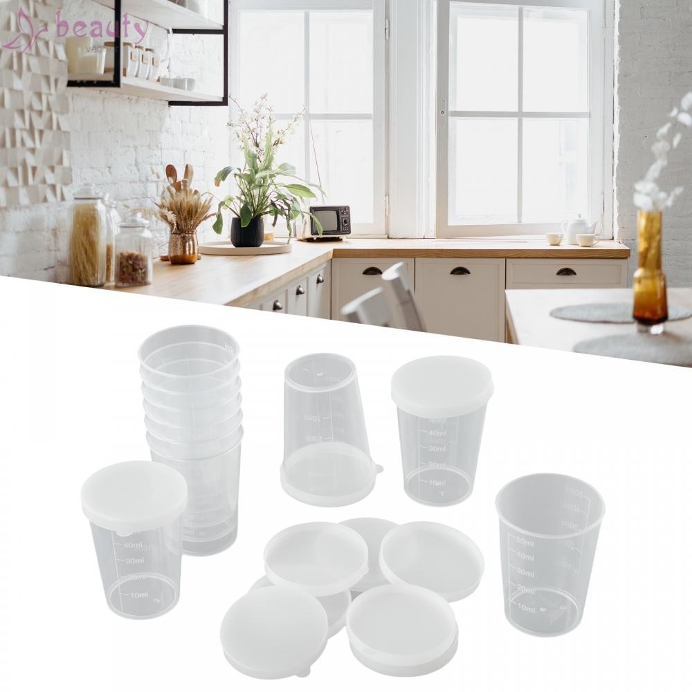 Measuring Cup Transparent With Graduated With Lid 100ML Measuring Cups ...