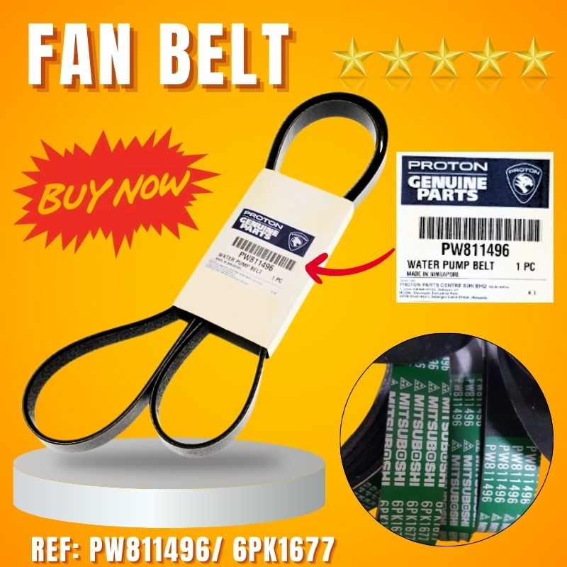 Fan Belt 6PK1677 / PW811496 for Proton Exora CPS No Turbo, Persona CM6 ...