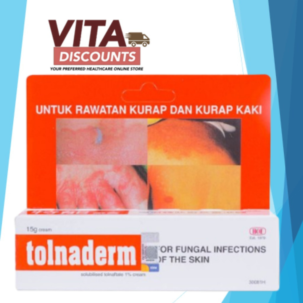 TOLNADERM 1% CREAM 15G EXP01/2026 | Shopee Malaysia