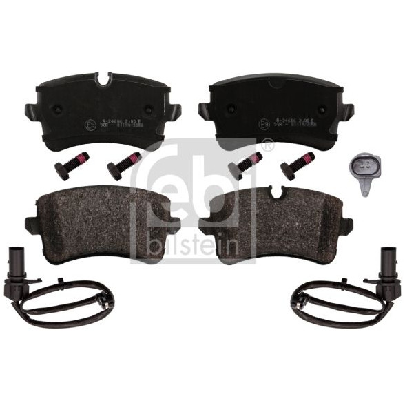 ( 100% FEBI GERMANY ) 4G0698451J REAR BRAKE PAD W/SENSOR AUDI A6 A7 A8 ...
