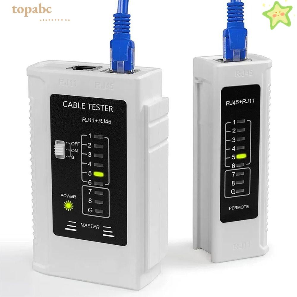 TOPABC Cable Tester, White RJ45 Cable Tester, Universal Ethernet Wire ...