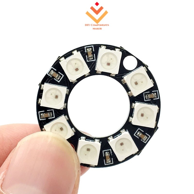 WS2812 5050 RGB LED 8 Bits Ring Lamp Light Module with Integrated ...