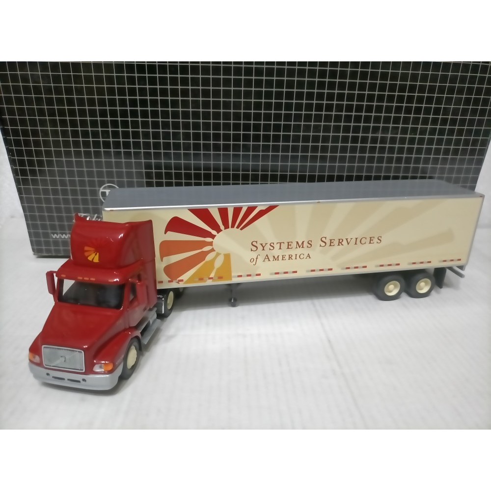 Pem 1/64 Volvo American Style Long Head Trailer Container Container ...