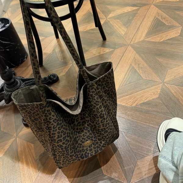 vincci beg shoulder handbag woman Beg kanvas cetakan harimau bintang ...