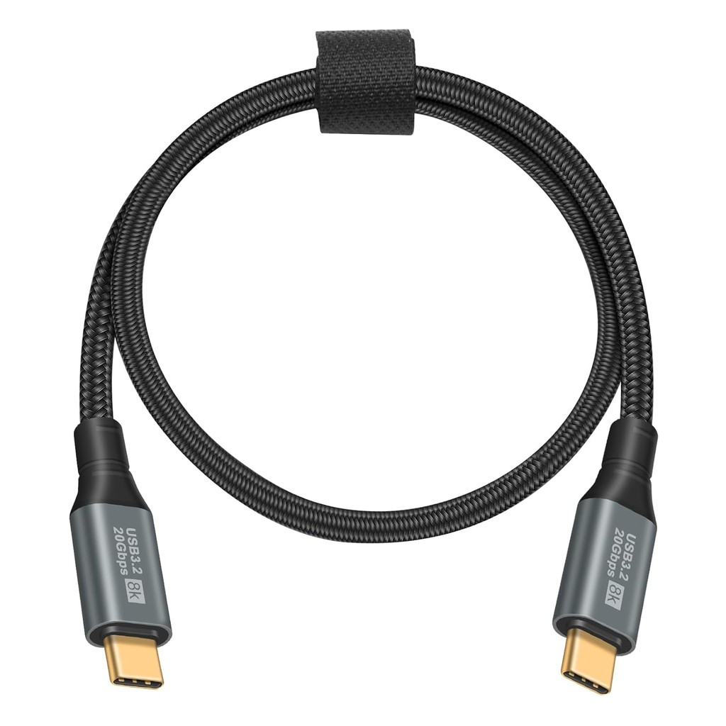 1.5FT USB 3.2 Gen 2 USB C Cable Short, 20Gbps Data Transfer & 100W PD ...