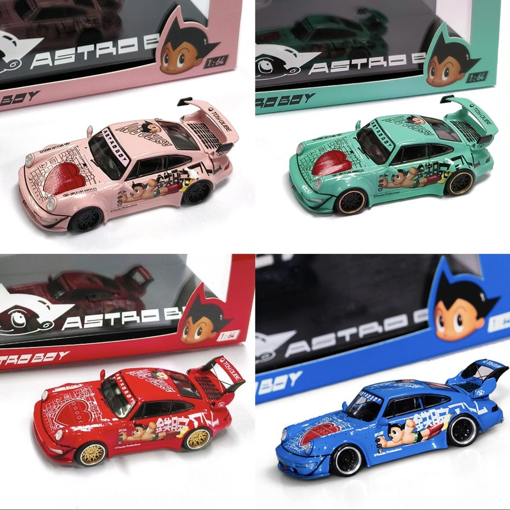 Dpls 1: 64 Porsche Co-Branded Astro Boy ASTROBOY RWB Alloy Car Model ...