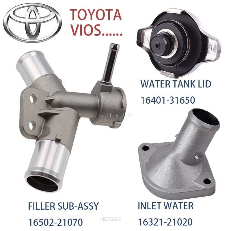 VIOS NCP93 NCP150 RADIATOR WATER T JOINT FILLER INLET ALUMINUM YARIS ...