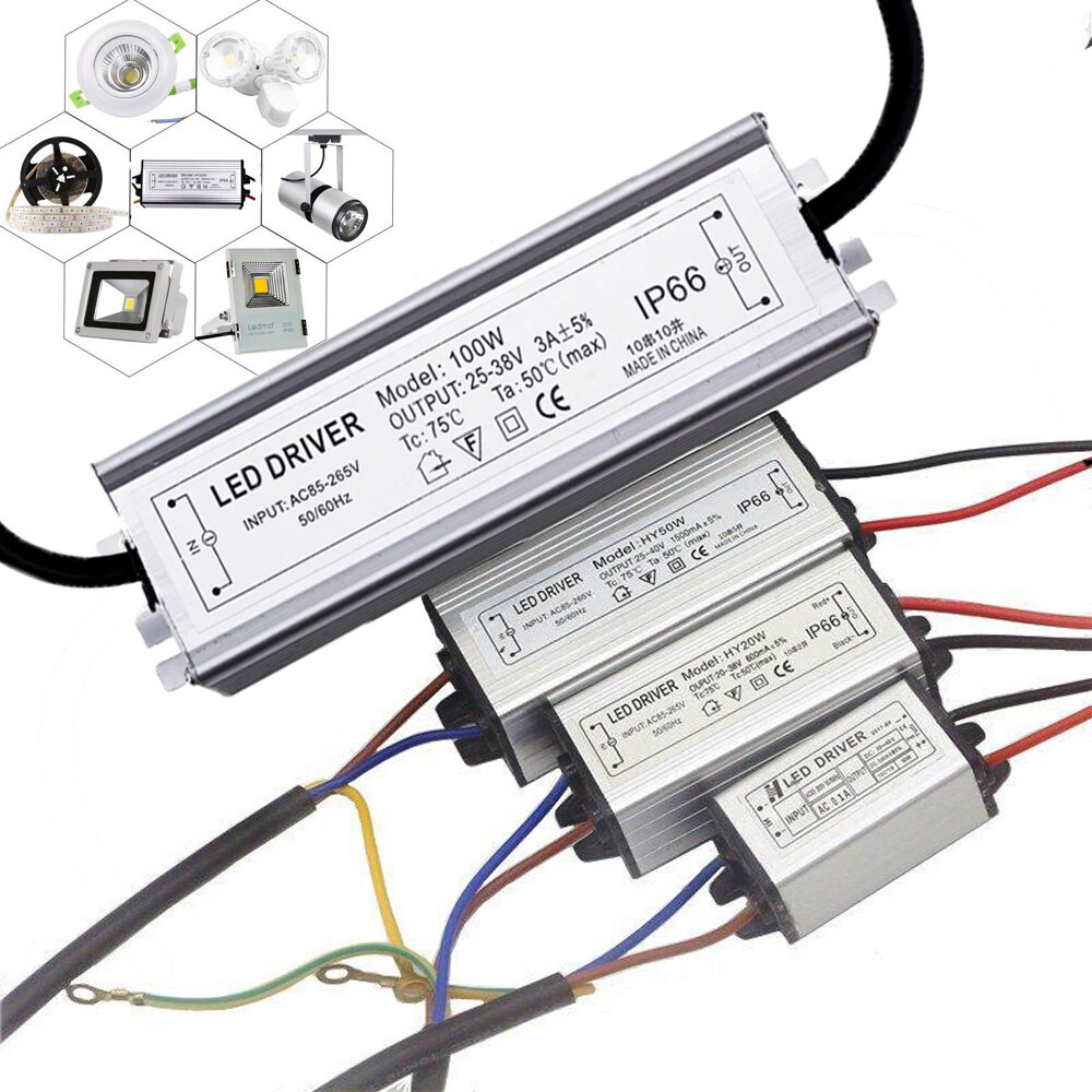 LED Driver 10W 20W 30W 50W 100W 300mA Ceiling Lamp Power Supply Adapter ...