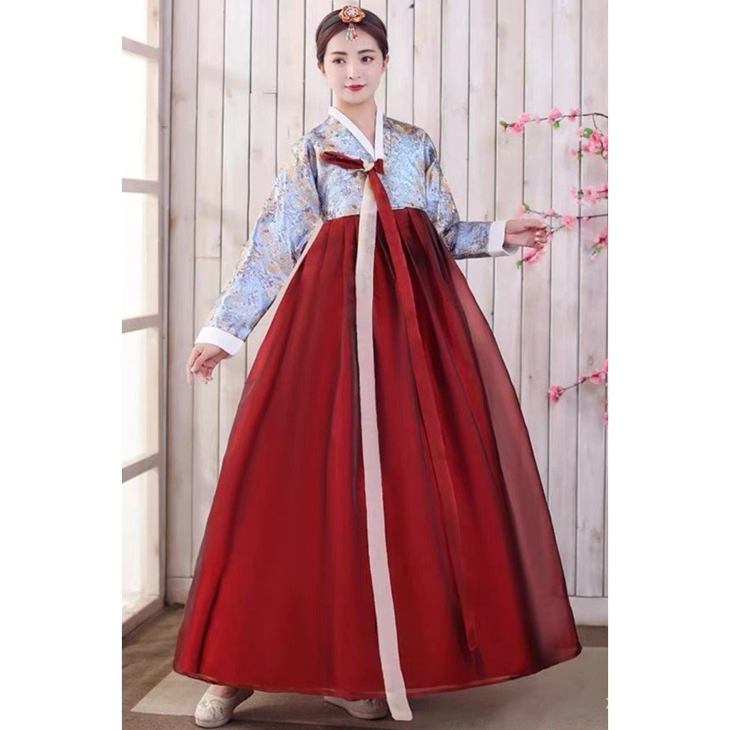 Hanbok Korean Costume Traditional Court Dress Minority Ethnic Costume ...