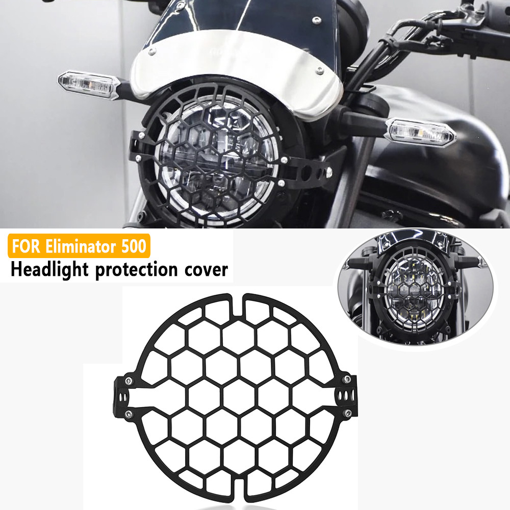 For Eliminator500 ELIMINATOR 500 Motorcycle Headlight Mesh Grill Guard ...