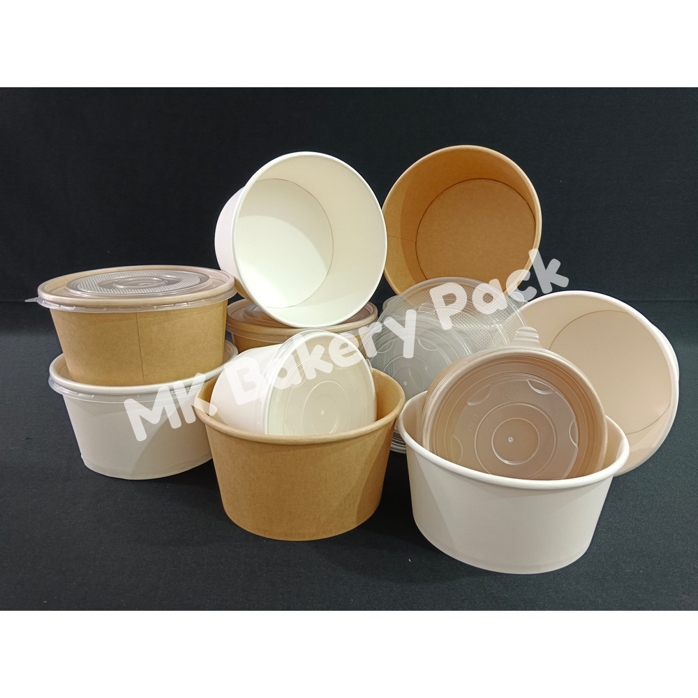 Jishan Paper Bowl Tapau Hot Soup Laksa Bubur Mangkuk Kertas Disposable ...