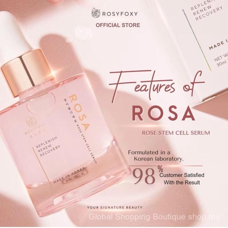 ROSYFOXY ROSA - ROSE STEM CELL SERUM - 100% MADE IN KOREA - 100% IMPORT ...