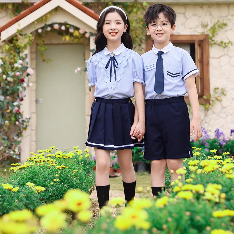 Elementary School Uniform Summer Suit British Style Preppy Style Class ...