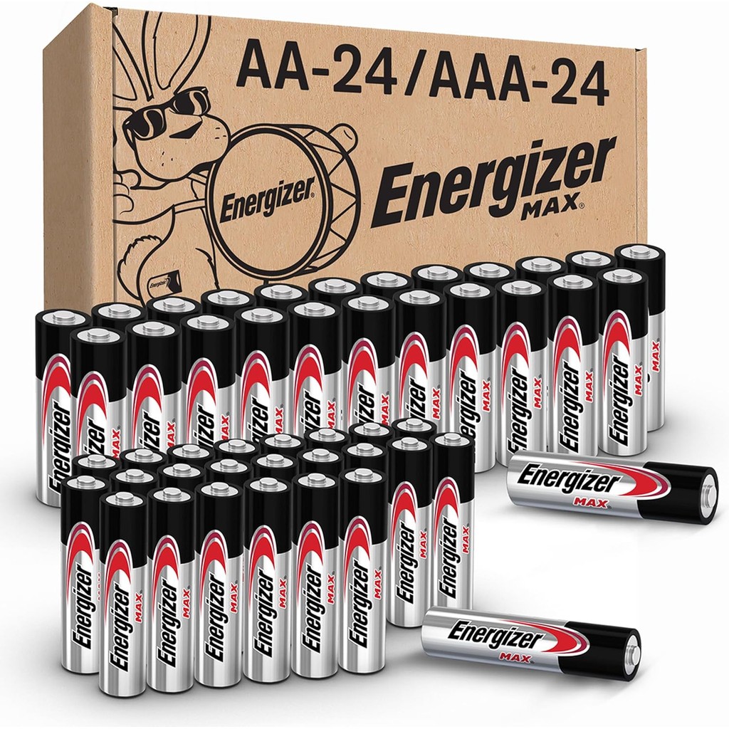 Energizer AA Batteries and AAA Batteries, 24 Max Double A Batteries and ...