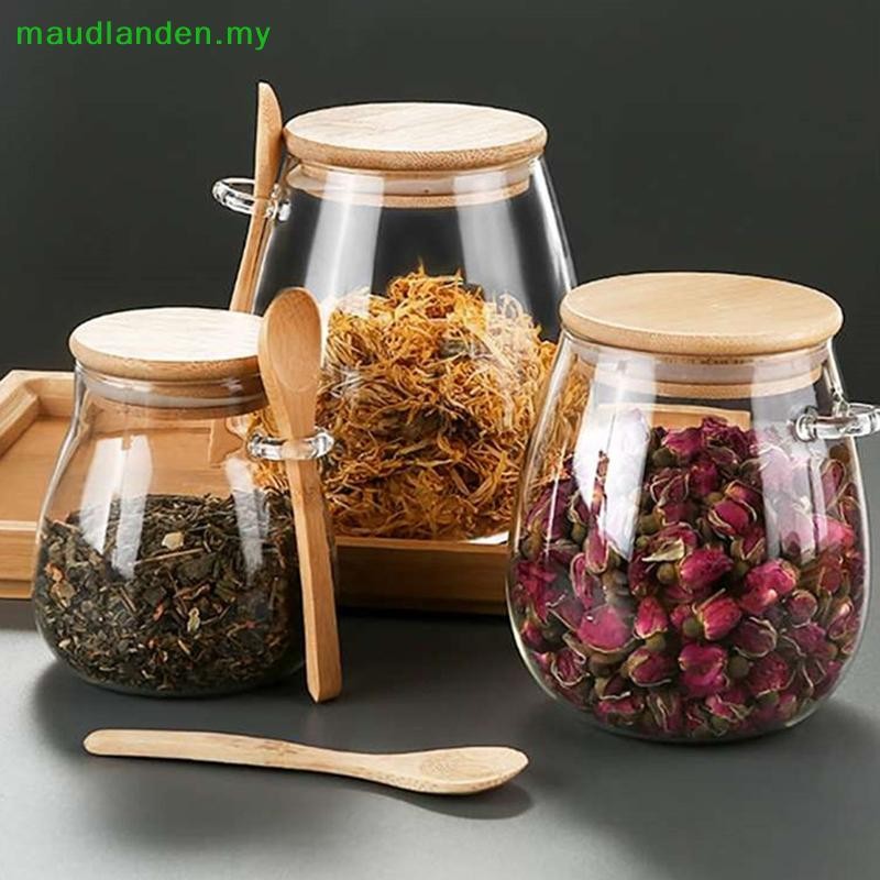 maudlanden Hermetic Containers For Food Storage Pots Glass Jar With Lid ...