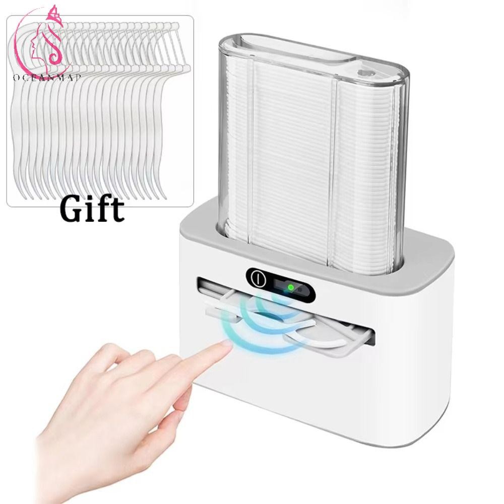 OCEANMAP Dental Floss Storage Box, USB Smart Sensor Electric Floss ...