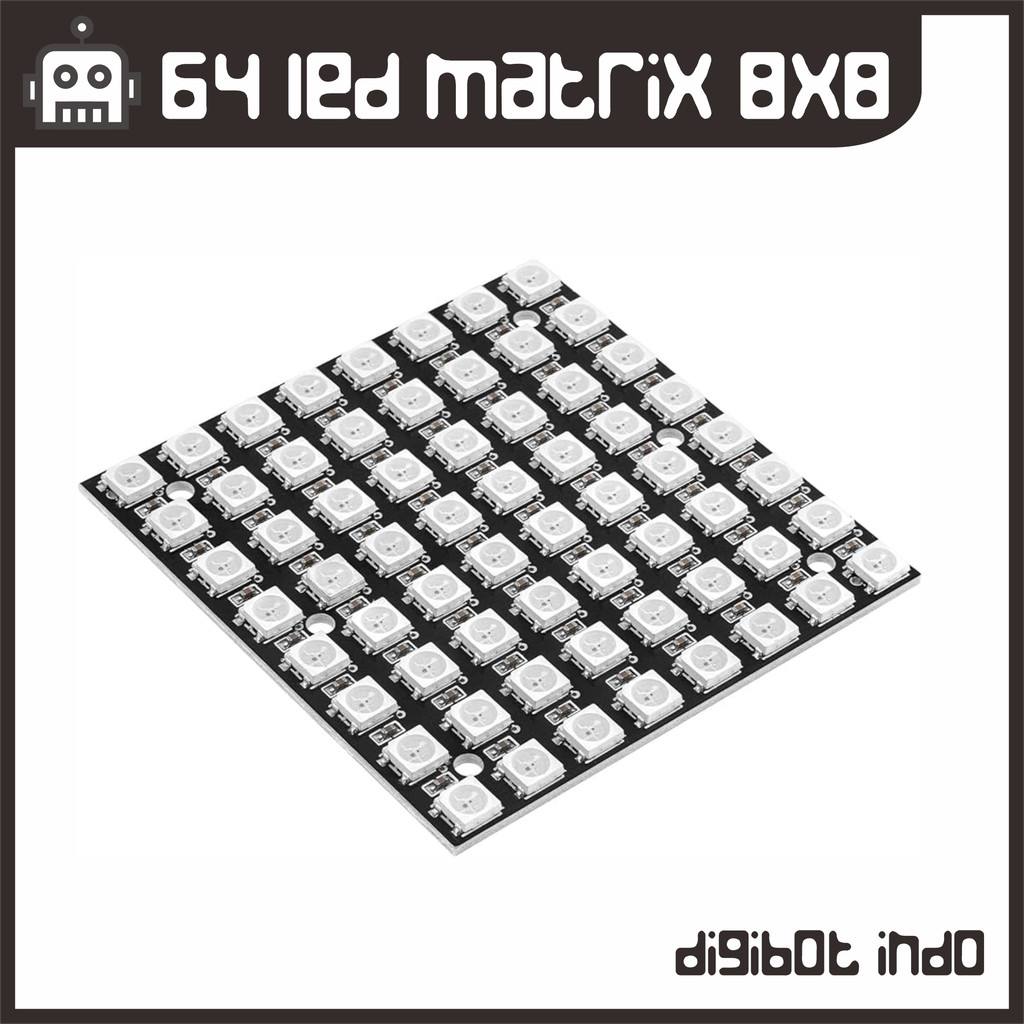 Ws2812 64 LED Matrix 8x8 - Digibot | Shopee Malaysia