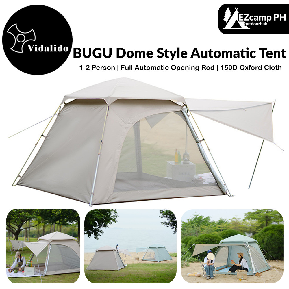 Vidalido BUGU Dome Style Automatic Tent Portable Lightweight Foldable Quick Opening Ventilated ...