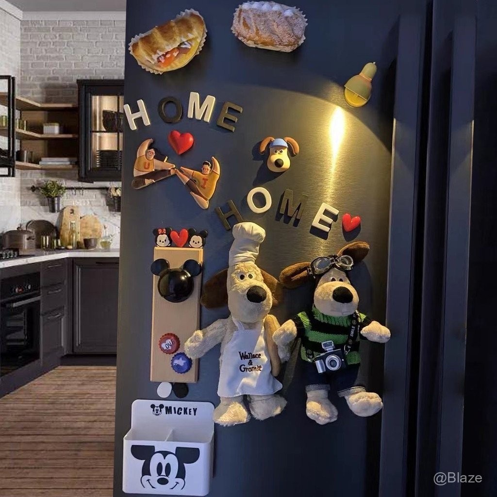Wallace and Gromit Table Lamp Magnetic Suction Fridge Sticker Set with ...